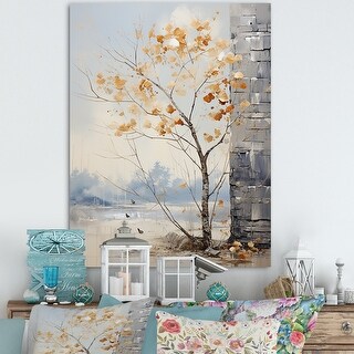 Designart "Maple Trees In Stormy Tones " Tree Maple Wall Art - Bed Bath ...