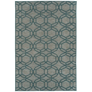Contemporary Transitional Geometric Textured High-Low Cut & Loop Runner ...
