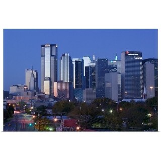 "Skyscraper in a city at dawn from the Northeast , Dallas, Texas ...