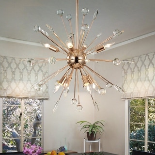 Lorena Shiny Bronze Crystal and Slender Rods Sputnik Chandelier - On ...