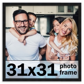 31x31 Frame Black Picture Frame - Modern Photo Frame Includes UV - Bed ...
