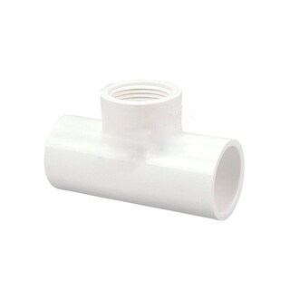 0.75 in. White Plastic PVC Female Tee - Bed Bath & Beyond - 39110729