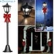 Solar-Powered Outdoor Christmas Lamp Posts with Decorative Lighting, 42 ...