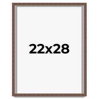 22x28 Shadow Box Frame Brown | 1.125 inches Deep Real Wood Rustic - Bed ...