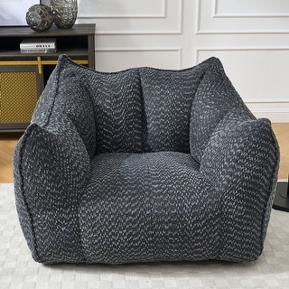 Bean Bag Sofa Chair with Resilient Foam Lazy Seating for Adults and ...