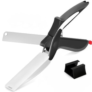 Smart Vegetable Cutter 2 in 1 Kitchen Cutting Board Scissors - Bed Bath ...