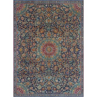 Vintage Distressed Fifi Navy/Rust Rug - 7'7" x 10'3" - Bed Bath ...