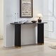 59.1" Narrow Entryway Table , Modern MDF Sofa Console with Sleek ...