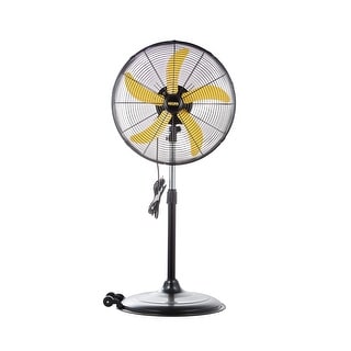 5000 CFM 20 in High Velocity Pedestal Oscillating Fan with Powerful 1/5 ...
