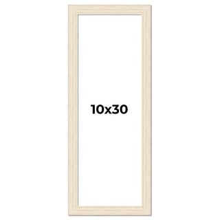 10x30 Frame White Barnwood Picture Frame - Modern Photo Frame Includes ...
