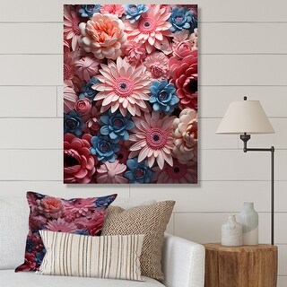 Designart "Pink Daisy Bloom Harmony " Daisies Wall Art - Bed Bath ...