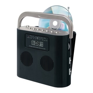 Jensen CD-470BK Portable Stereo Compact Disc Player with AM/FM Radio ...