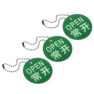 3pcs Valve Identifier Tag Normally Open Status Holder with Chain ...