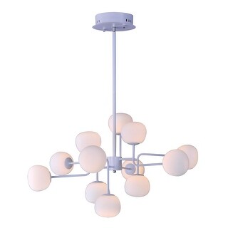 Modern Contemporary LED Pendant Puffs White - Exact Size - Bed Bath ...