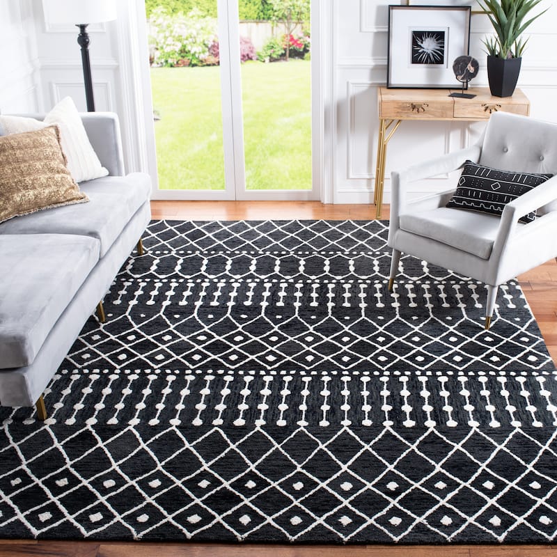 SAFAVIEH Handmade Blossom Orit Moroccan Wool Rug - Overstock - 40450532