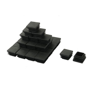 Plastic Square Table Chair Leg Feet Tube Insert End Cap 32x32mm 30pcs ...