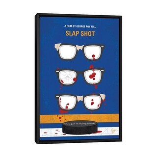 iCanvas "Slap Shot Minimal Movie Poster" by Chungkong Framed - Bed Bath ...