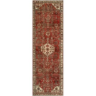 Fine Vintage Distressed Amelia Rust/Ivory Runner - 2'10" x 9'6" - Bed ...