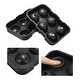Set of 3 Black Sphere Ice Ball Maker & Square Ice Cube Tray for ...