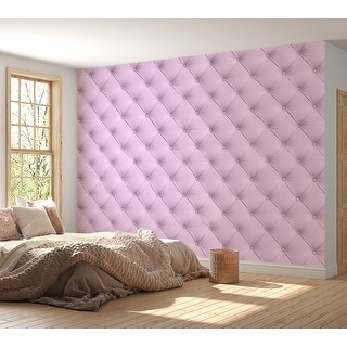 Peel & Stick Wall Mural - Soft Pink Chesterfield Pattern - Removable ...