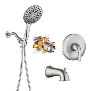 Rainlex Wall-Mounted Shower System, Rainfall Shower Head, Brush Nickel - Bed Bath & Beyond ...