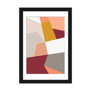 iCanvas "Abstract Geometric XXVII Red" by The Old Art Studio - Bed Bath ...