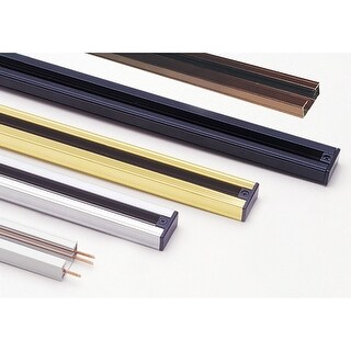 8 Feet Metal 3 Wire Track Lighting Extension Rod, Brass - Bed Bath ...