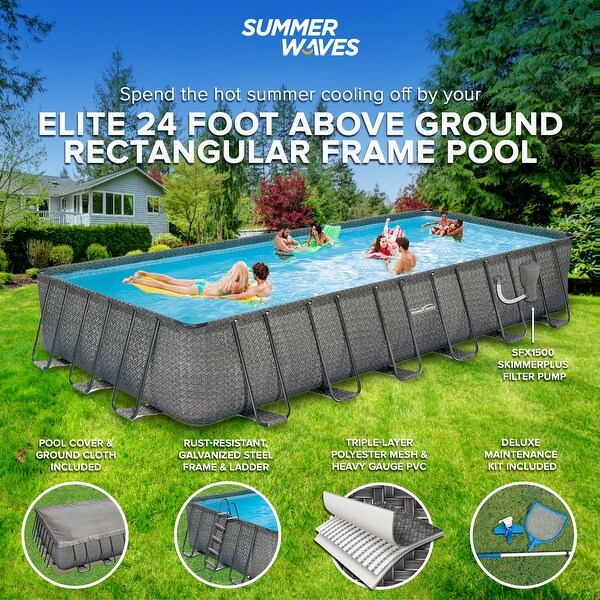 Framed swimming pool store