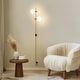 Brightech Equinox 2-Light Antique Brass LED Wall Sconce with 2 ...