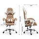 Cute Gaming Chair with Cat Paw Lumbar Cushion and Cat Ears, Ergonomic ...
