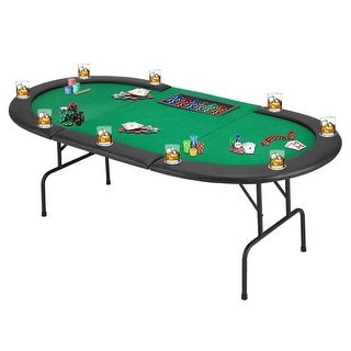AVAWING 9 Players Game Poker Table Casino Leisure - Bed Bath & Beyond ...