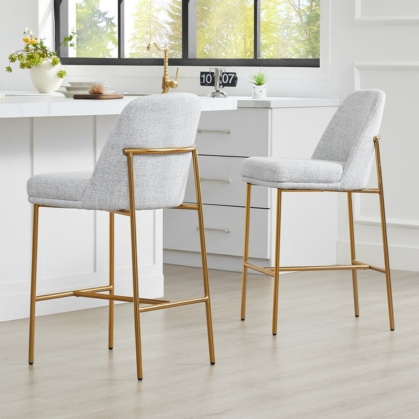 Evelyn Modern 27 inch Counter Height Bar Stool Set of 2 On Sale Bed Bath Beyond 39957101