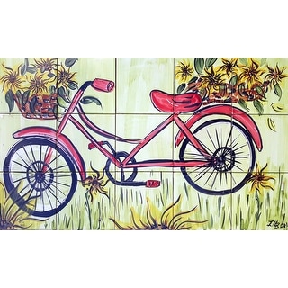 30in x 18in French Country Backsplash 15pc Tile Ceramic Wall Mural ...