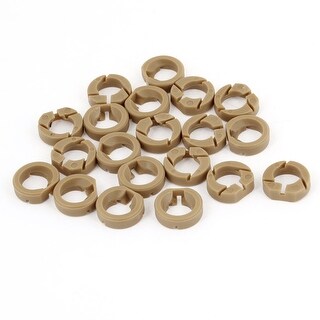 Unique Bargains 20 Pcs Light Brown 10mm Inner Dimeter Driller Washer ...