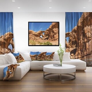 Designart "Double Arch in Arches National Park" Landscape Photography ...