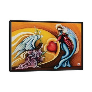 iCanvas "Study For Annunciatio" by Massimo Vittoriosi Framed - Bed Bath ...