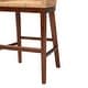 Papua Modern Bohemian Natural Rattan and Acacia Wood Counter Stool ...