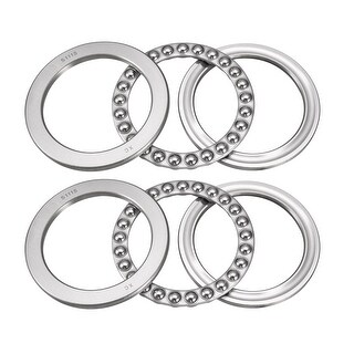 Thrust Ball Bearings Chrome Steel One-Way Rolling Direction Steel Cage ...