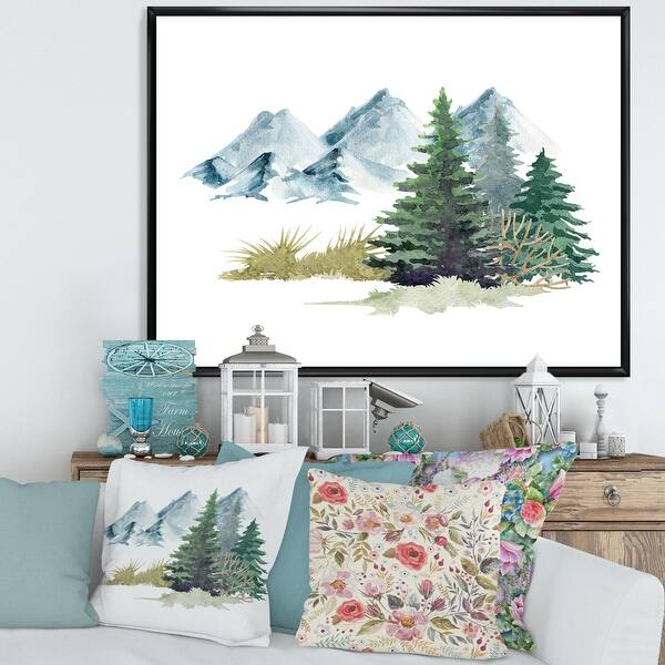 landscape design with pine trees