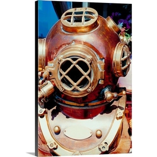 "Old-Fashioned Scuba Diver Mask" Canvas Wall Art - Bed Bath & Beyond ...