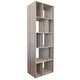 Slide Logic 6 Tier Asymmetrical Bookcase/TV Stand - Driftwood - Bed ...