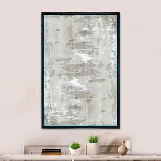 Canvas Contemporary Abstract Framed Wall Art with Black Frame - On Sale ...