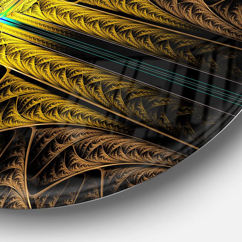 Designart 'Intricate Multi-colored Cross' Digital Art Disc Metal ...