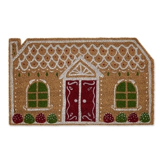 Gingerbread House Christmas DoorMat - 18" x 30" - Bed Bath & Beyond ...
