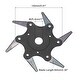 Steel Trimmer Head 6 Teeth Weed Cutter Blade Steel Razor Trimmer Head ...