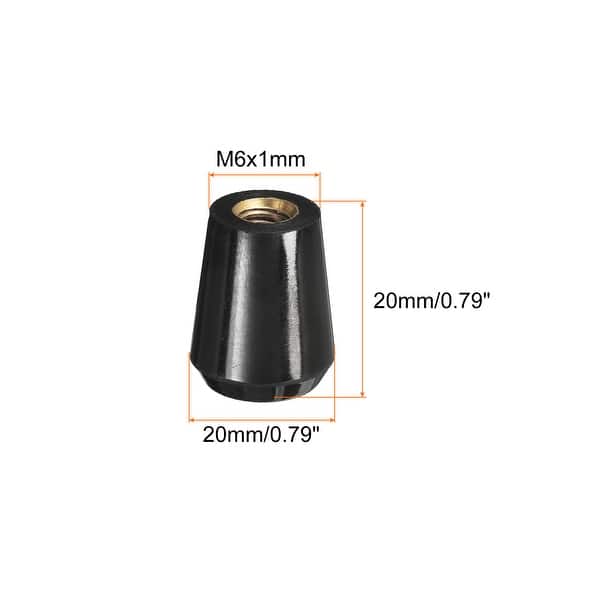 Female Threaded Hand Knobs Tapered Brass Insert Handle for Machine ...