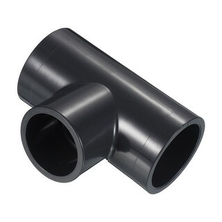 UPVC 1-1/2" to 1-1/4" Reducing Tee Pipe Fitting T Shape Socket ...