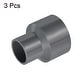 3pcs PVC Reducer Pipe Fitting Straight Coupling Adapter Connector - Bed ...