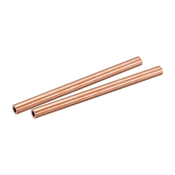 Copper Round Tube 1.5mm Wall Thickness 100mm Length Pipe Tubing 2 Pcs ...