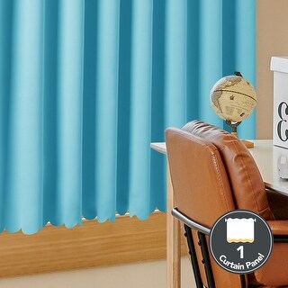 Deconovo Thermal Drape Wavy-edge Rod Pocket Cafe Curtain (1 Panel ...